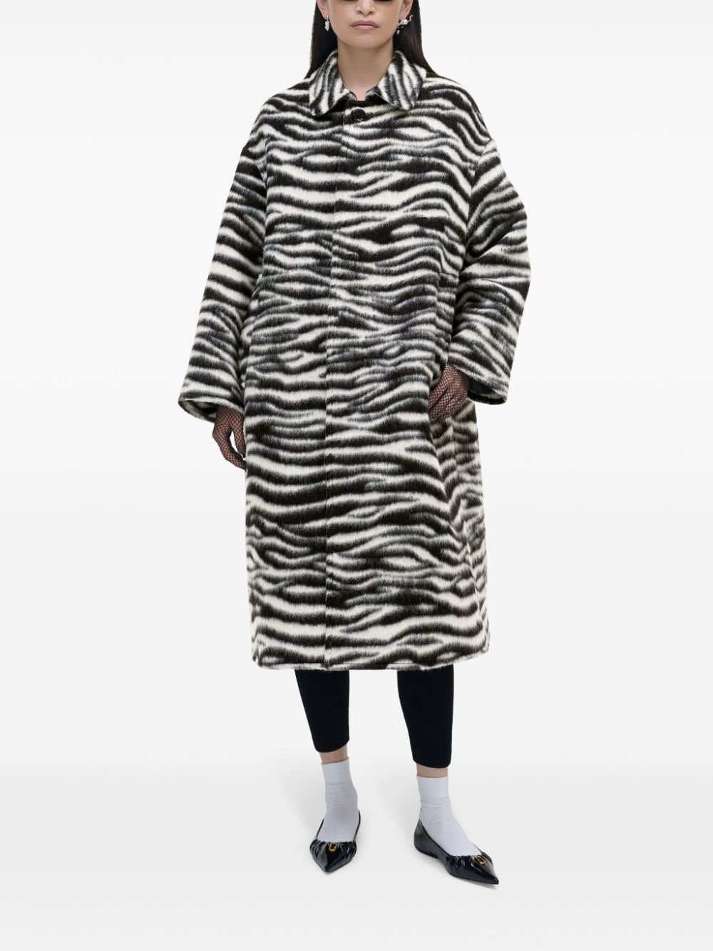 MARC JACOBS The Zebra Brushed Coat