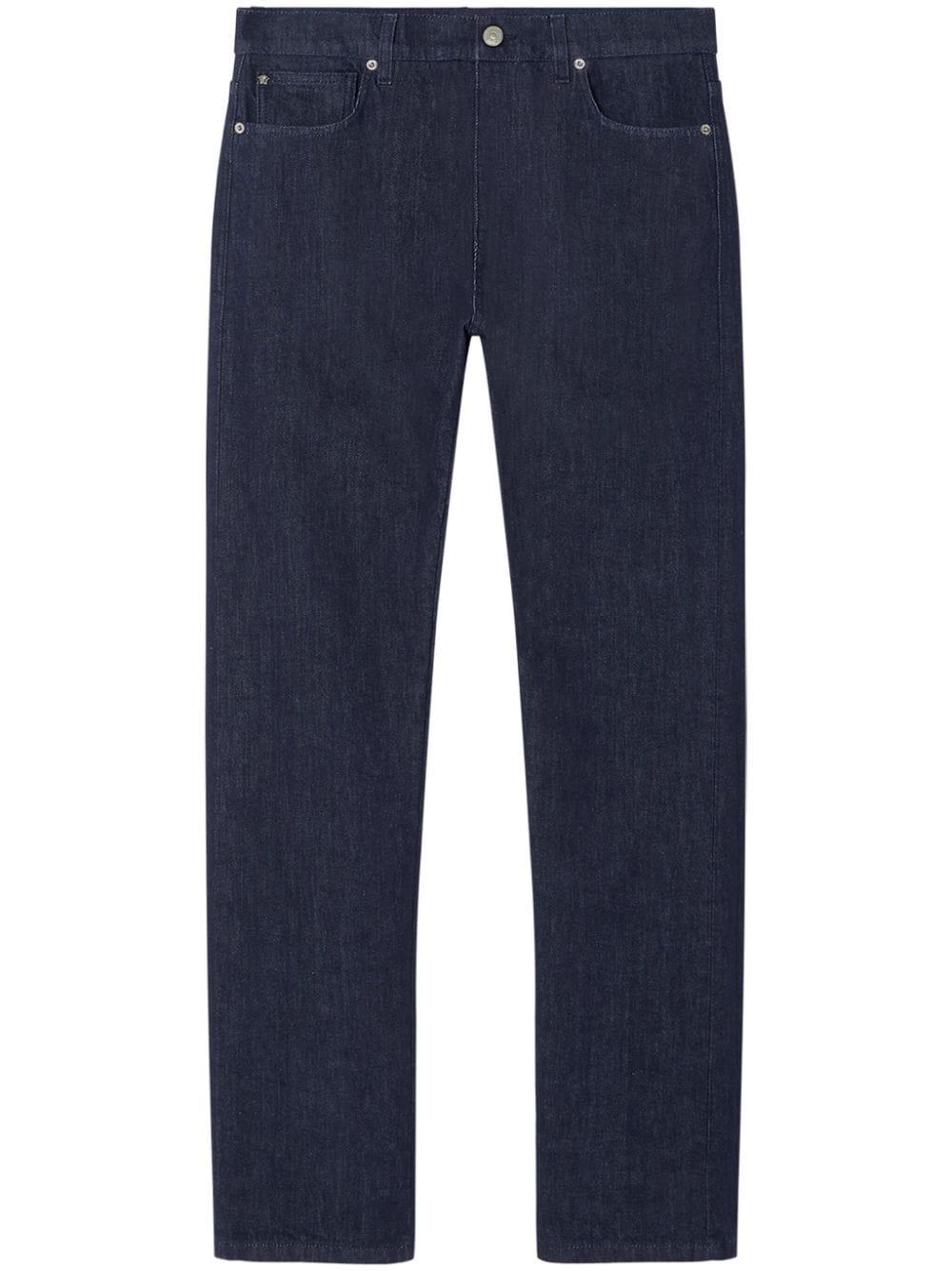 VERSACE Versace Logo-Patch Straight Leg Jeans