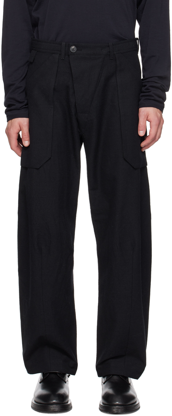 Jan Jan Van Essche 82 Trousers In Black - 60% Off | Editorialist