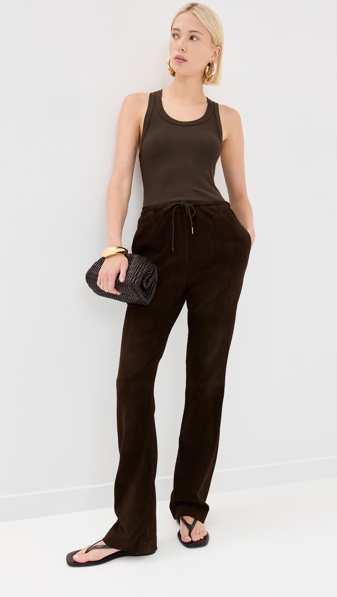SPRWMN Ribbed Fitted Scooped Tank