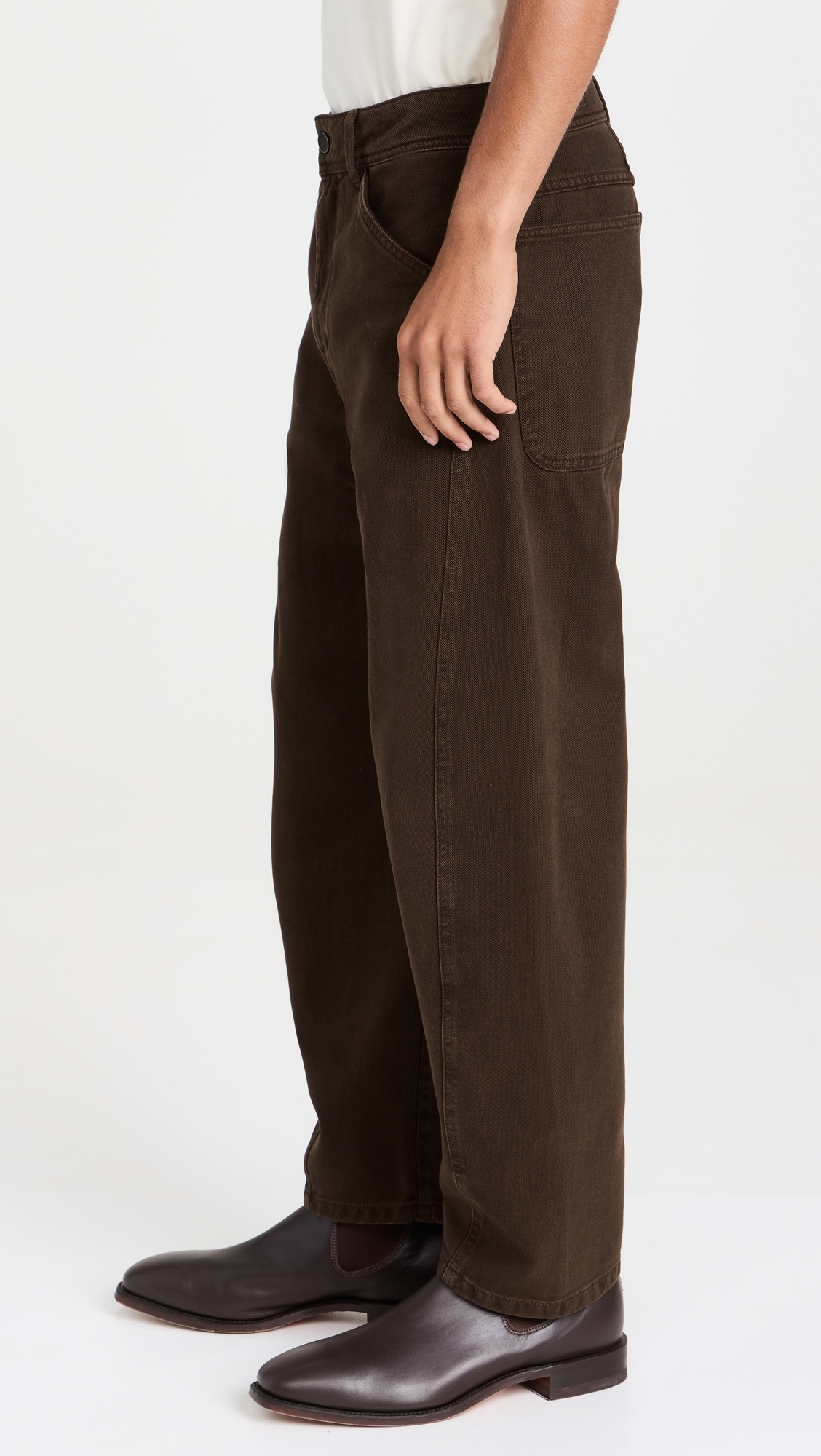 Lemaire Twisted Workwear Pants In Espresso - 40% Off | Editorialist
