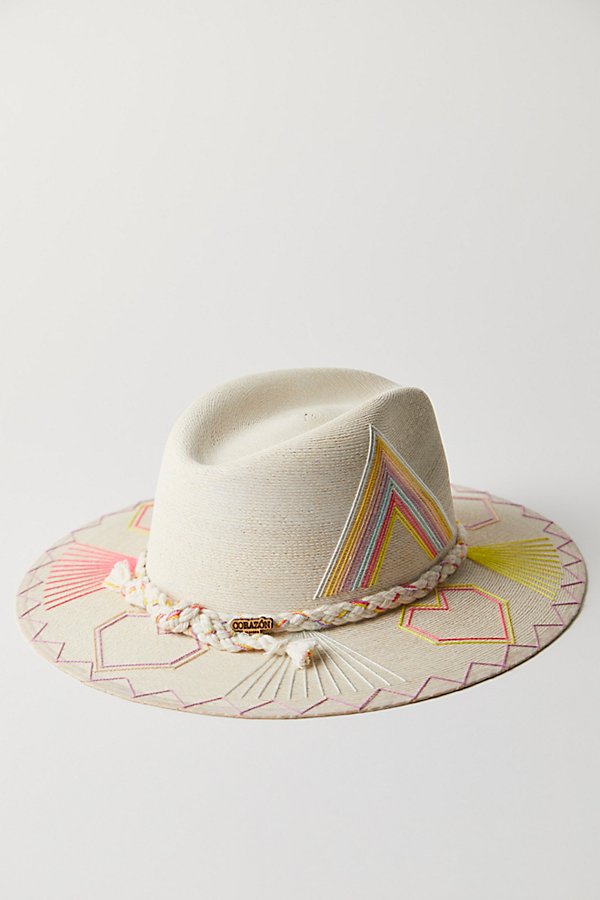 Corazon Playero Sunshine Embroidered Hat - Pastels  display picture 1