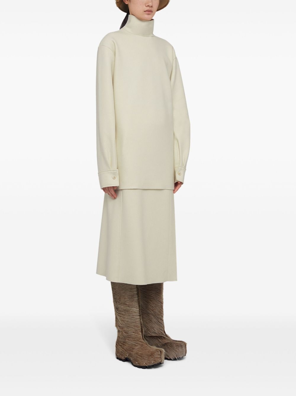 JIL SANDER Jil Sander High-Neck Wool Top