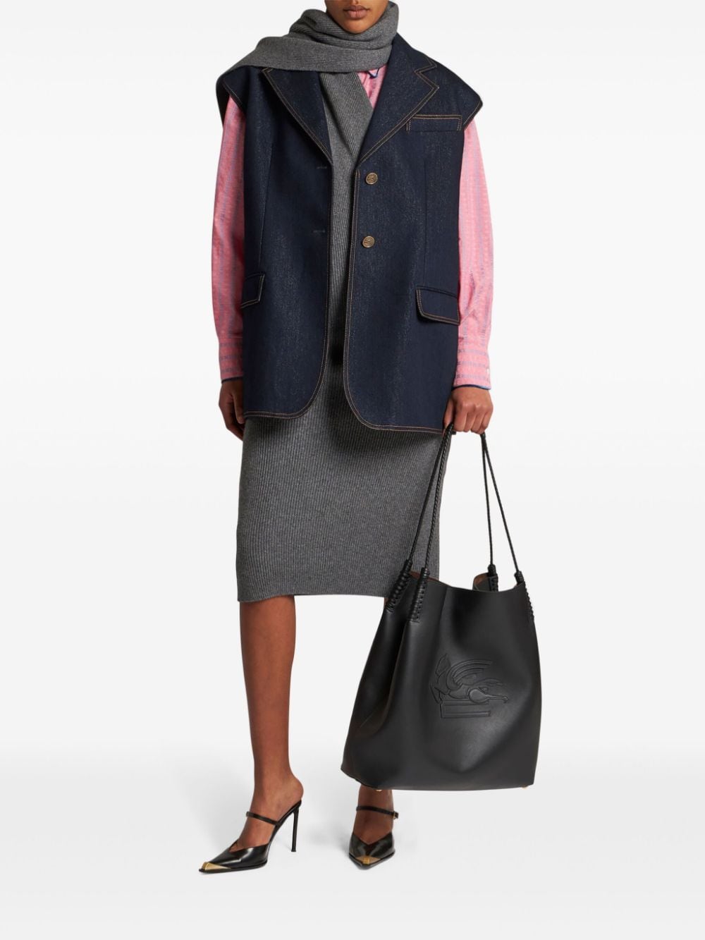 ETRO ETRO Lurex Denim Vest