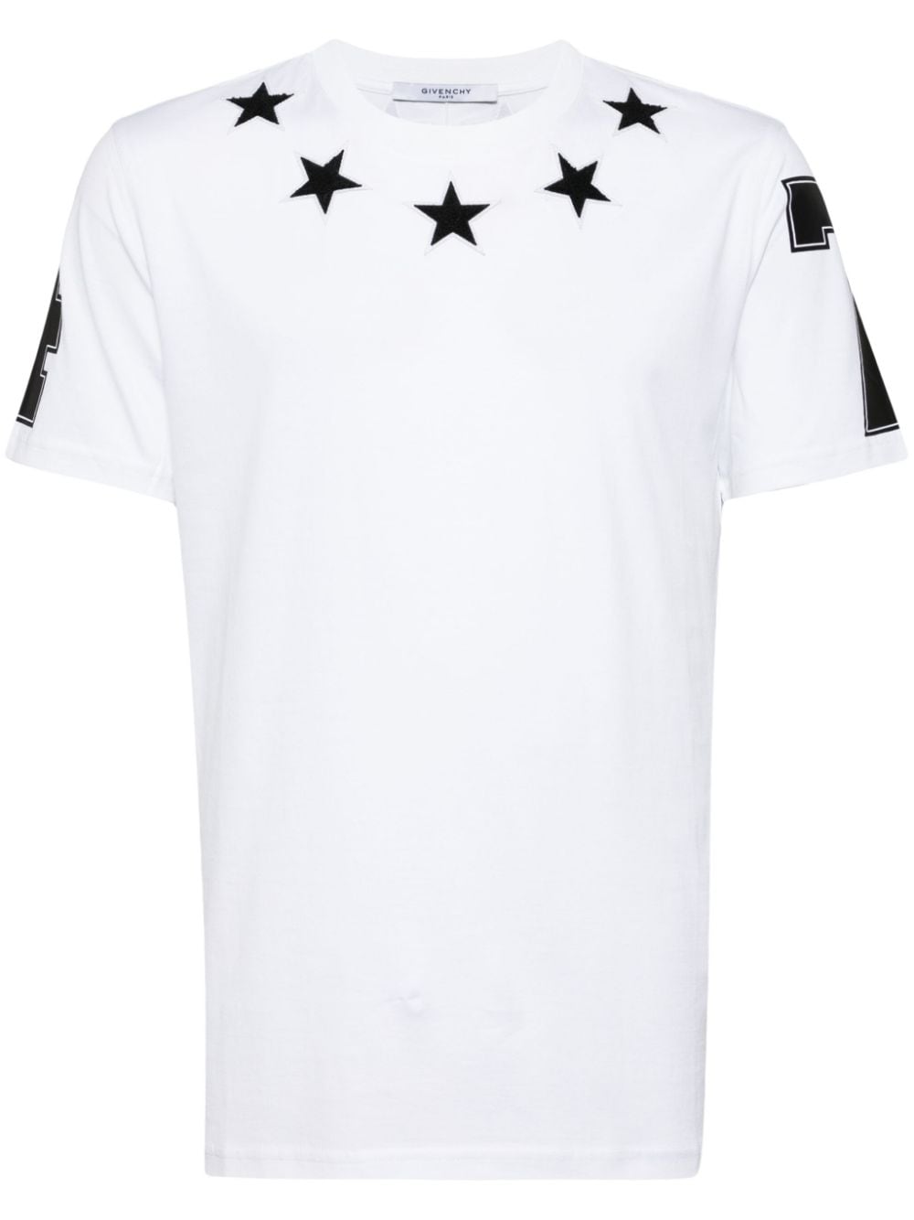Givenchy Stars Neckline T-Shirt In White - 50% Off | Editorialist