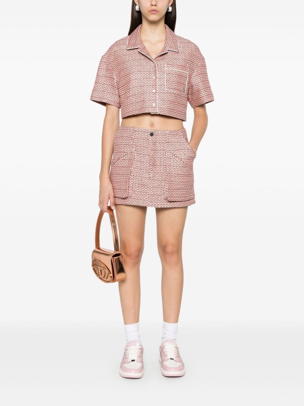 AMIRI AMIRI Tweed Mini Skirt