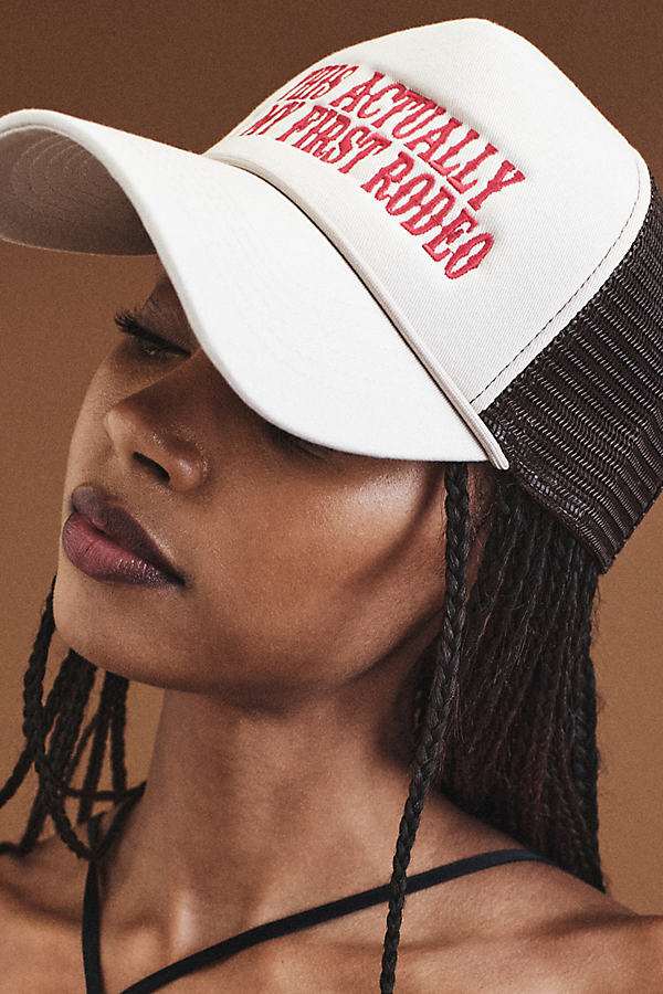 Worn/West This Actually Is My First Rodeo Trucker Hat In  display picture 2
