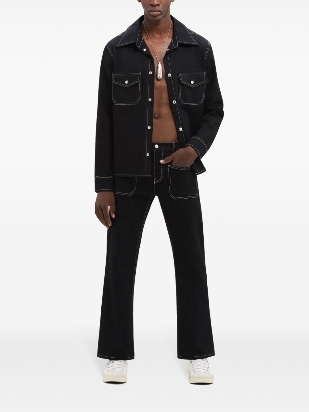 COURREGES Courrèges Low-Rise Bootcut Jeans