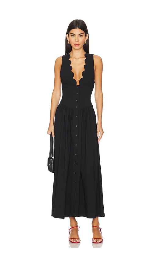 knee length dresses for ladies Smocked Drop Waist Maxi Dress – WeWoreWhat main image 1