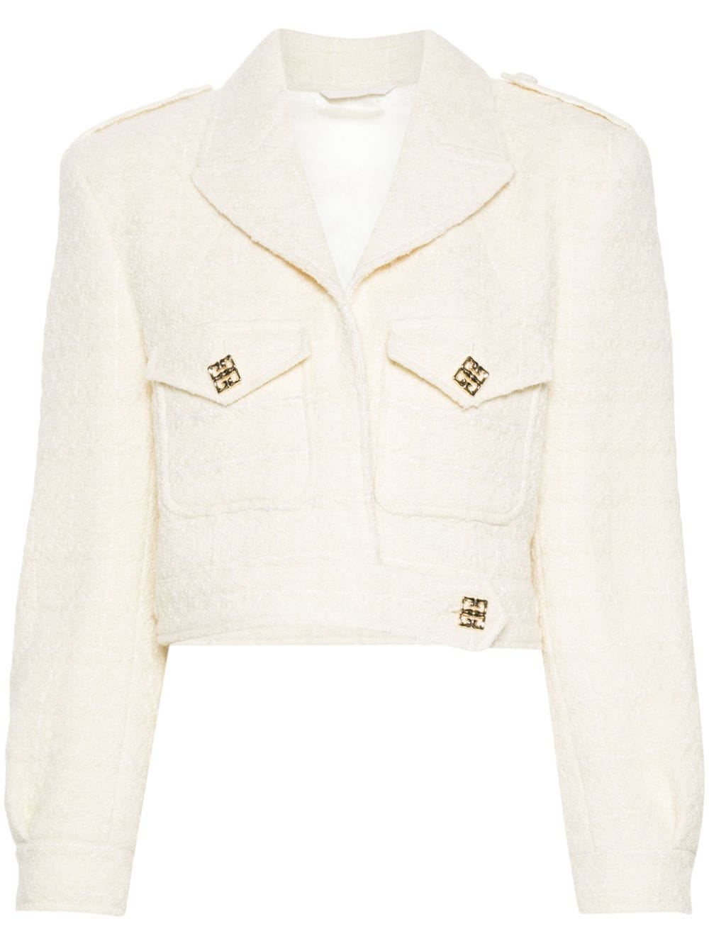 GIVENCHY Givenchy Cropped Tweed Jacket