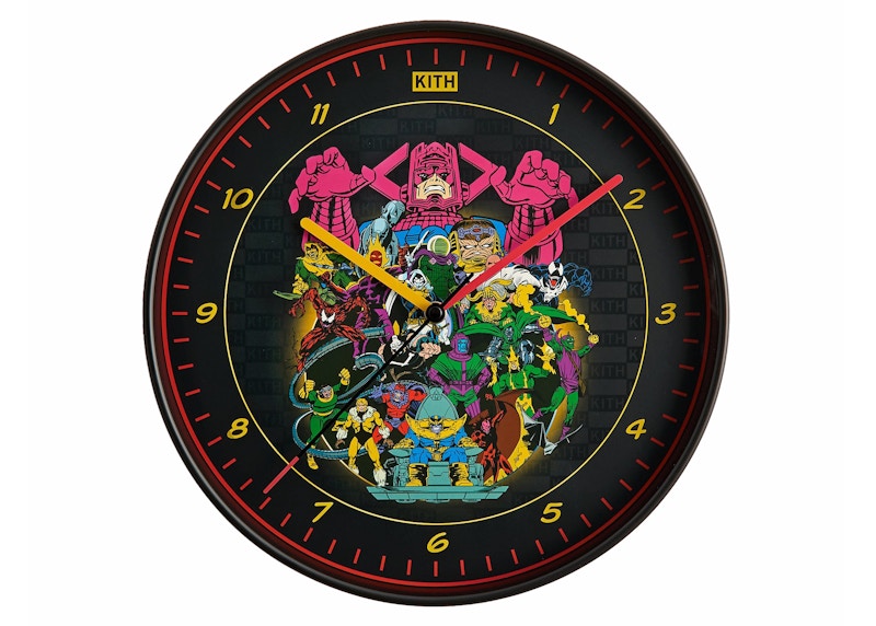 Kith X Marvel Super Villains Team Up Clock - Multicolor | Editorialist