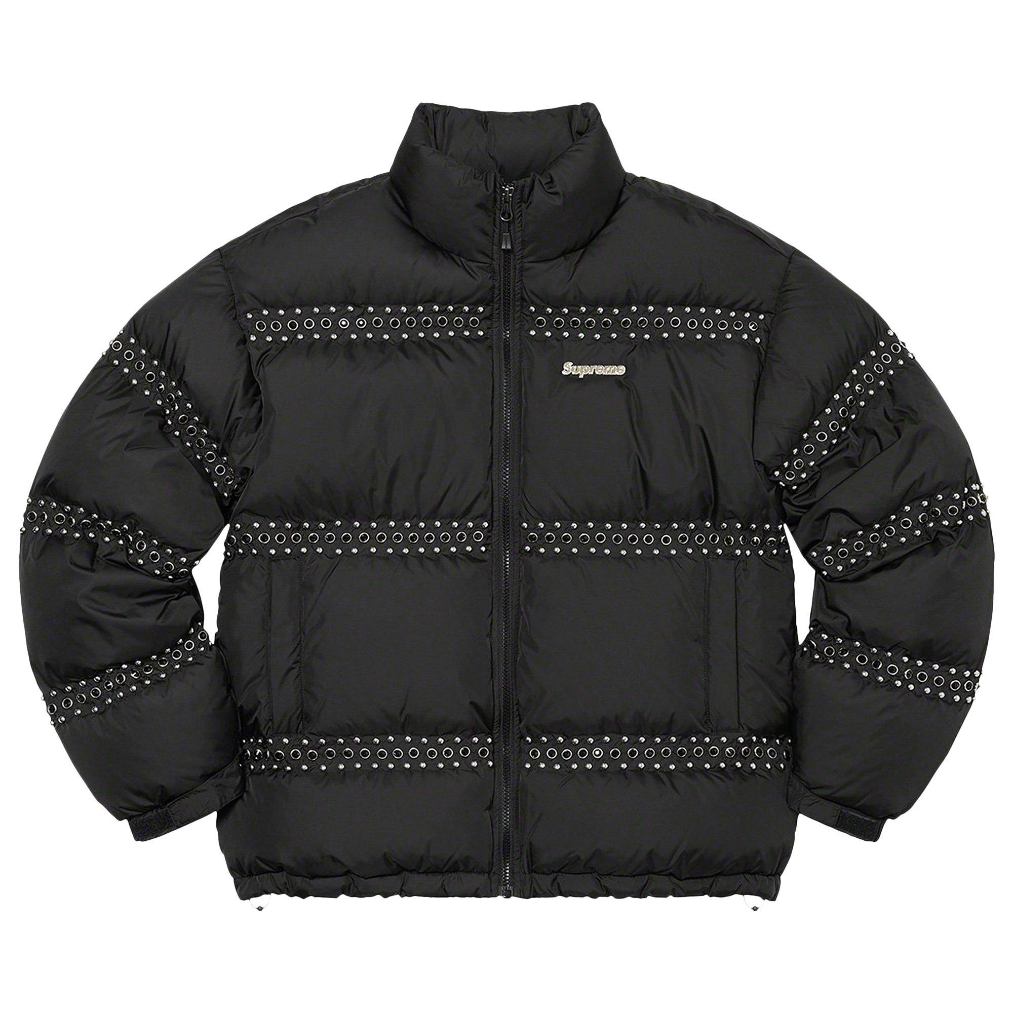 Supreme X B.B. Simon Studded Puffer Jacket In Black | Editorialist