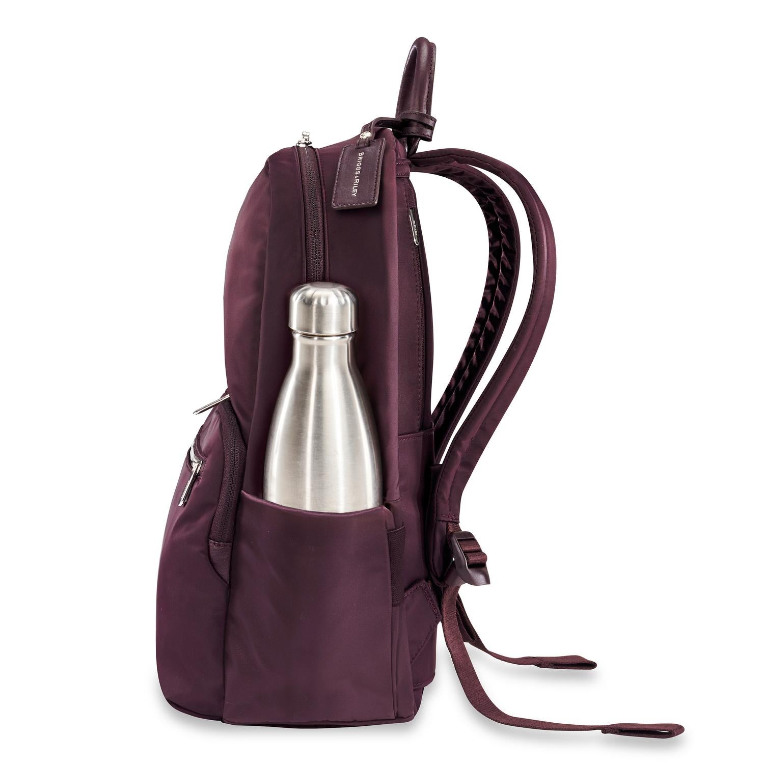 Briggs & Riley plum burgundy rhapsody backpack Briggs & Riley Rhapsody Essential Backpack - Plum | Editorialist main image 2