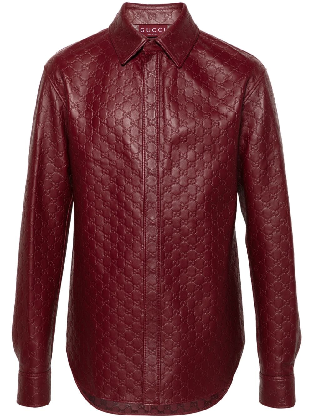 Gucci Gg-Canvas Shirt Red Editorialist