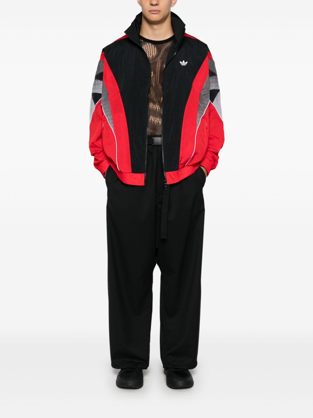 Y3 Y-3 x Adidas Wide Leg Trousers with Signature 3-Stripes