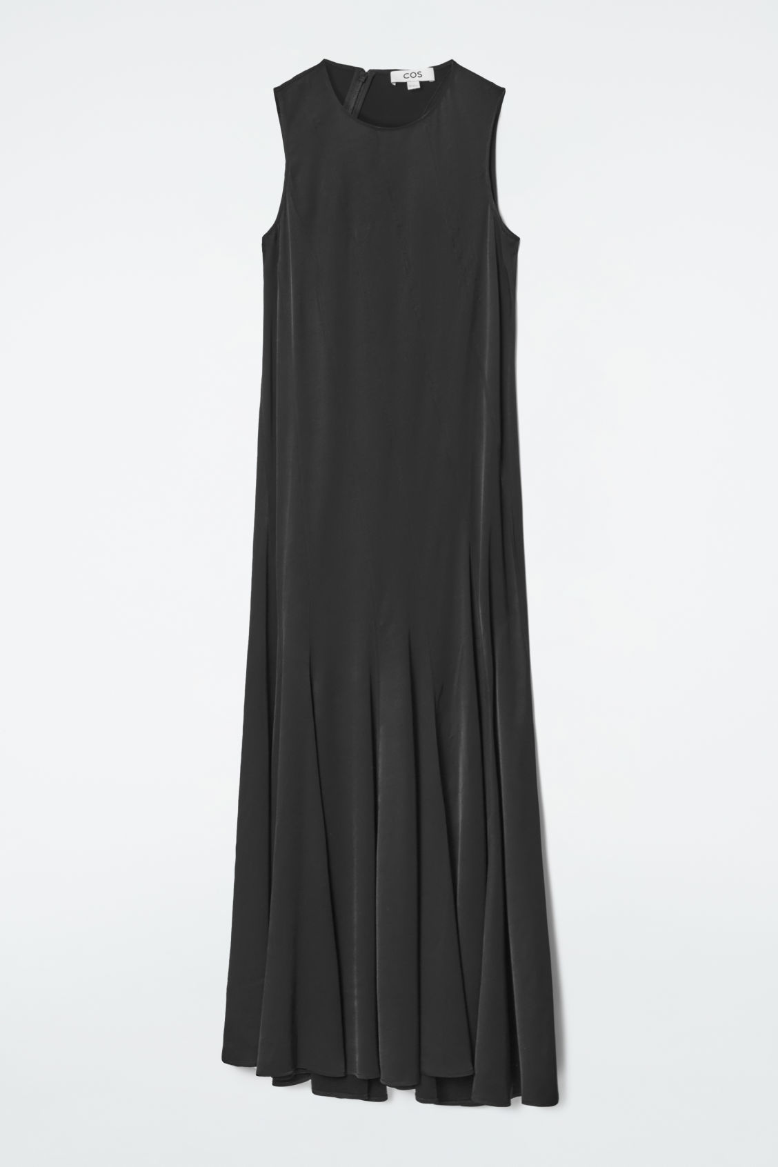 Cos Asymmetric Twist-Panel Midi Dress In Black - 70% Off | Editorialist