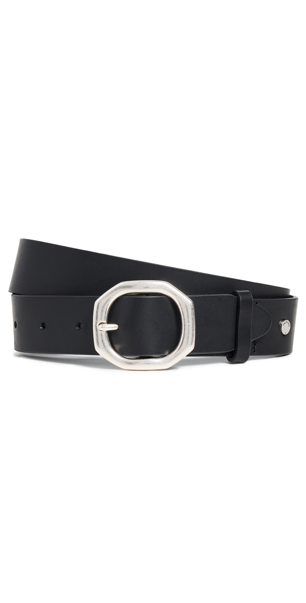 Rag & Bone Audrey Leather Belt - Black | Editorialist display picture 3