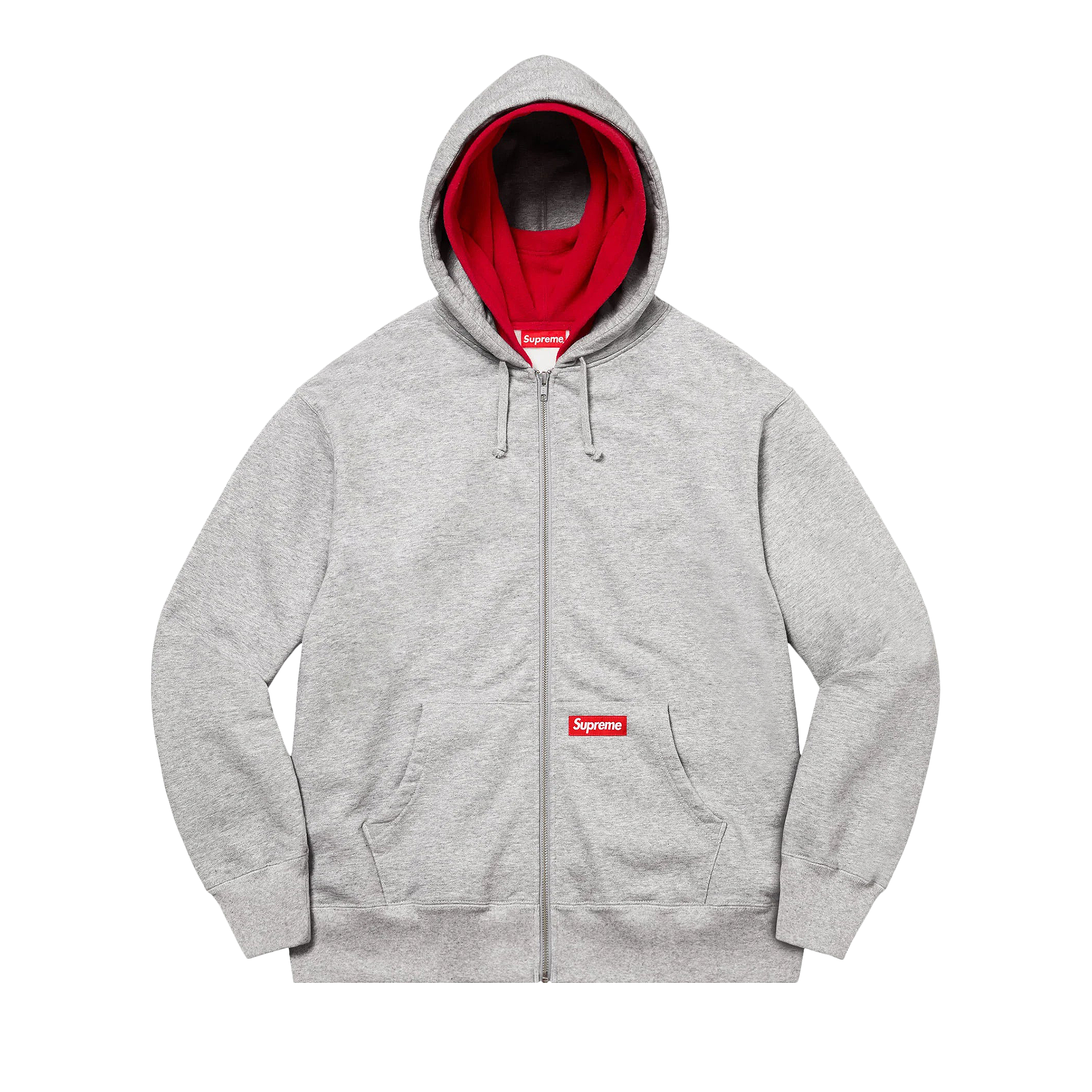 パーカー Supreme Hooded Supreme Double Hood Facemask Zip Up Hooded Sweatshirt - Grey