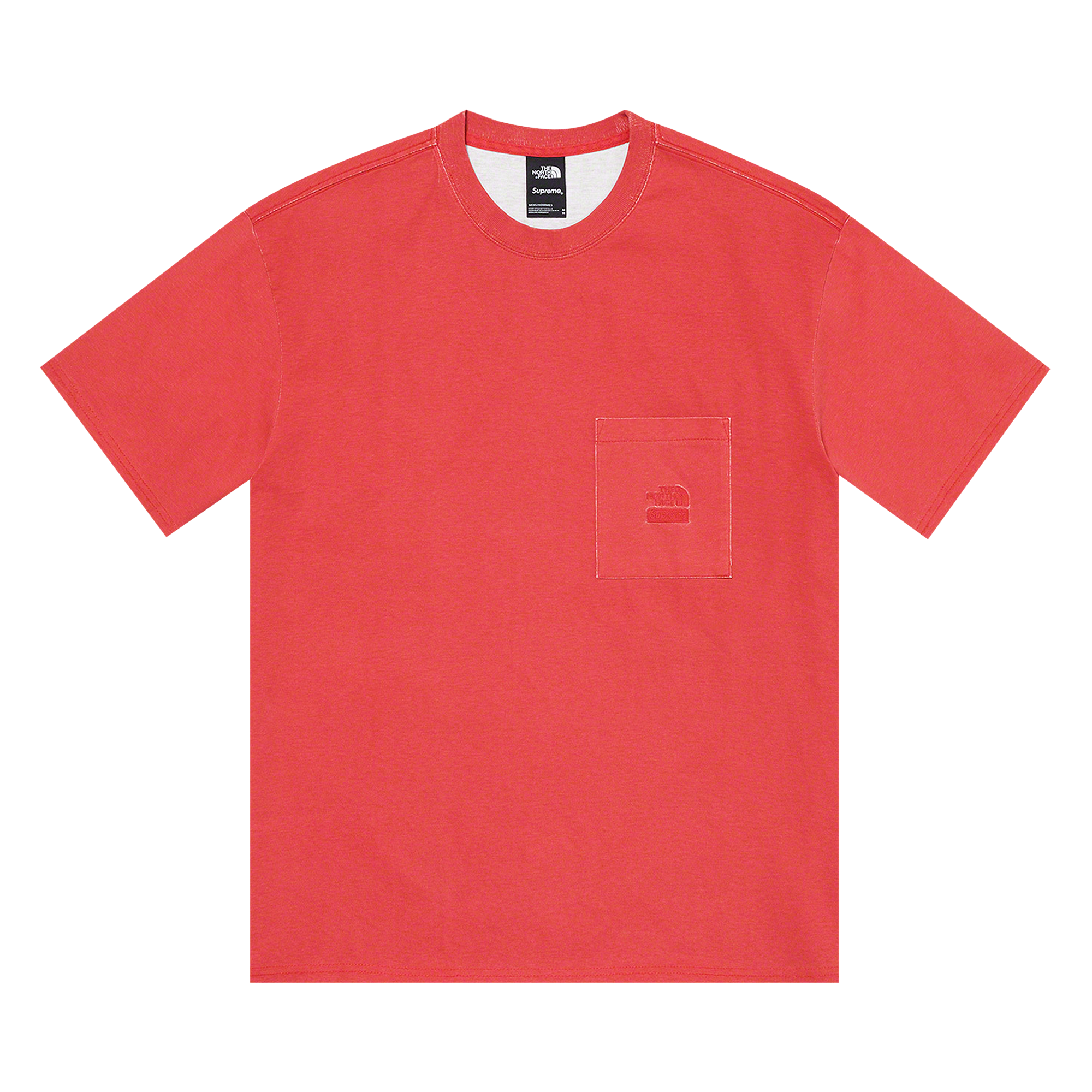 Supreme X The North Face Pigment Printed Pocket Tee - Red 