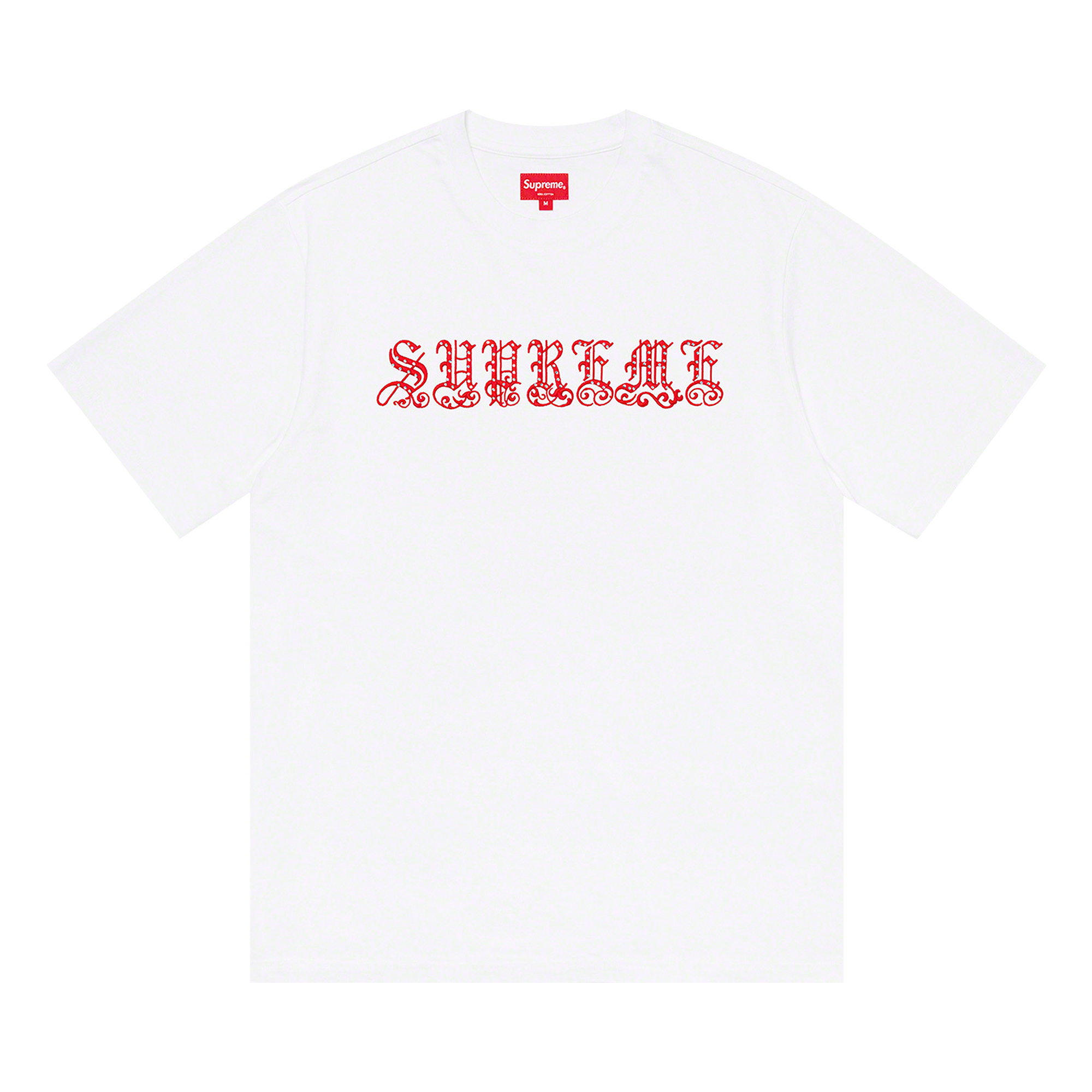 Supreme Old English Long-Sleeve Top - White | Editorialist