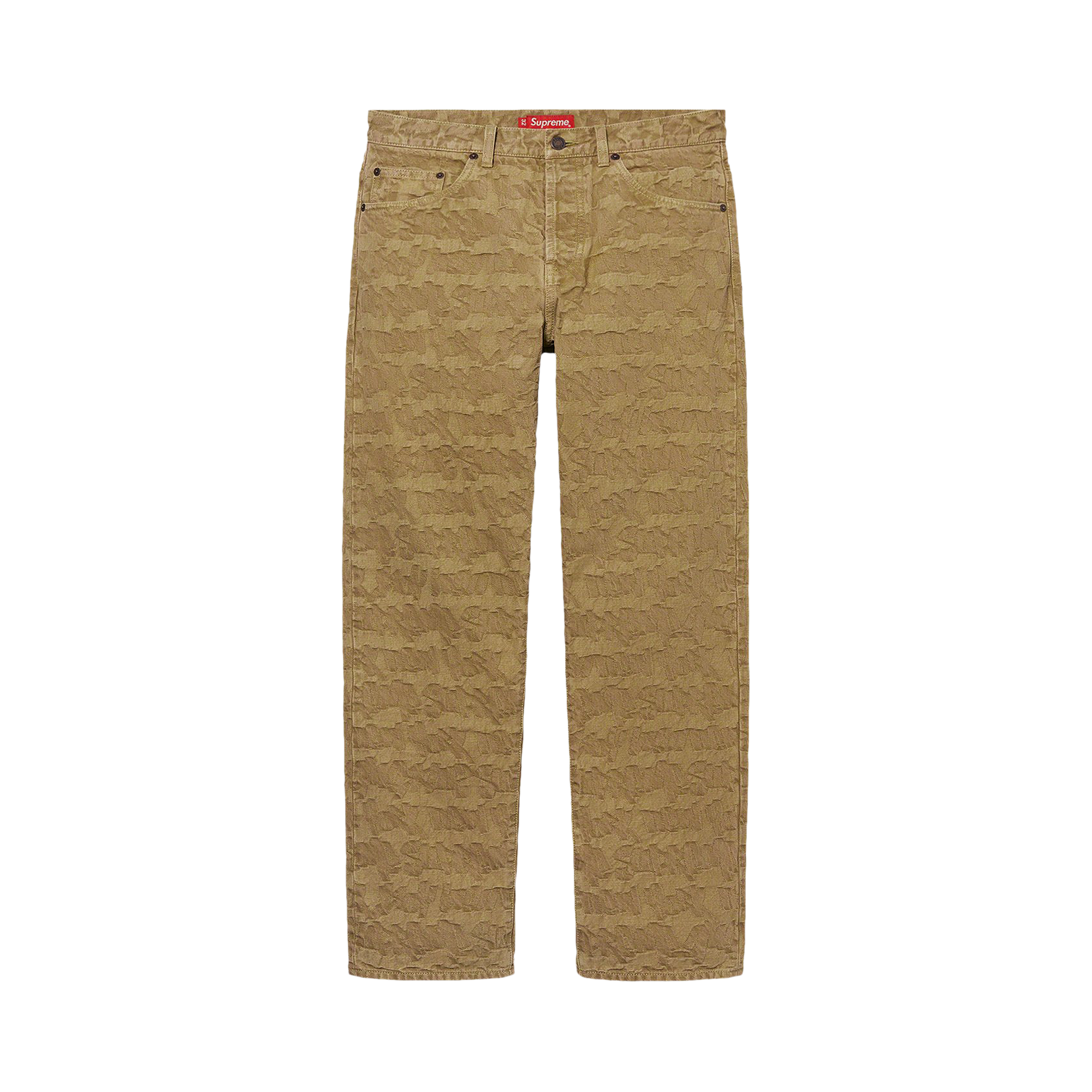 Supreme Archive Denim Jacquard Regular Jean - Blue | Editorialist