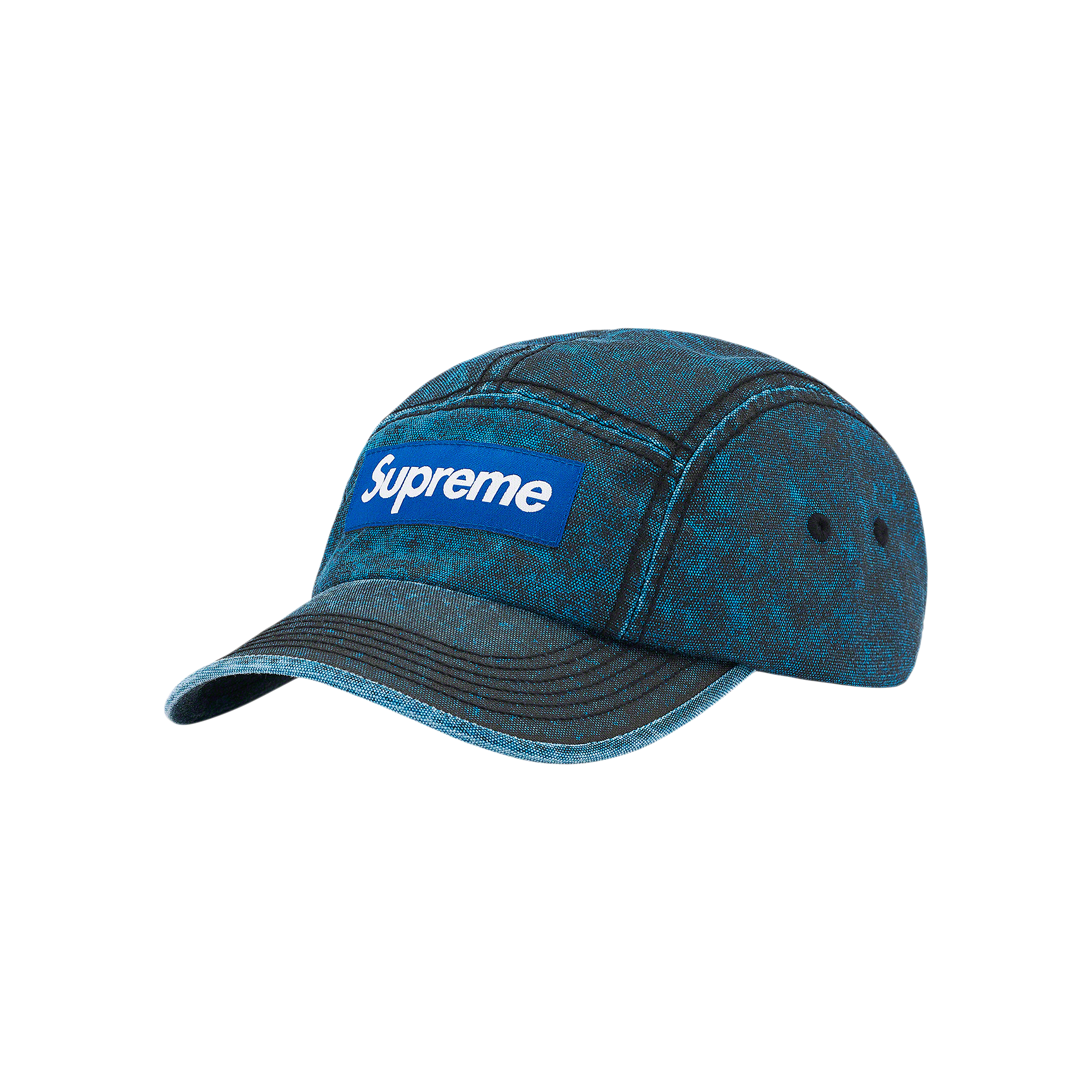 Supreme Washed Canvas Camp Cap - Blue | Editorialist