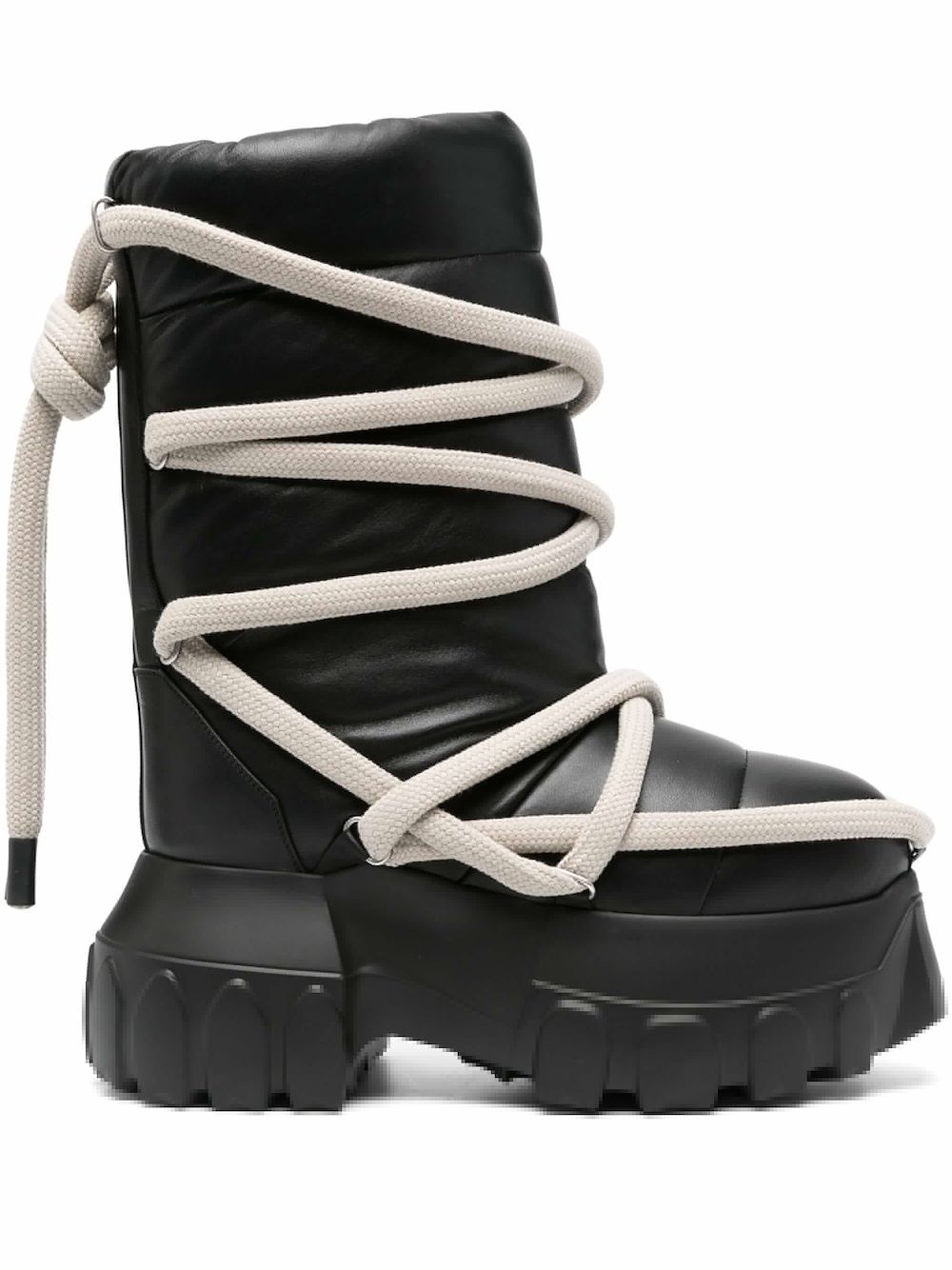 Rick Owens Lunar Mega Tractor Boots - Black | Editorialist