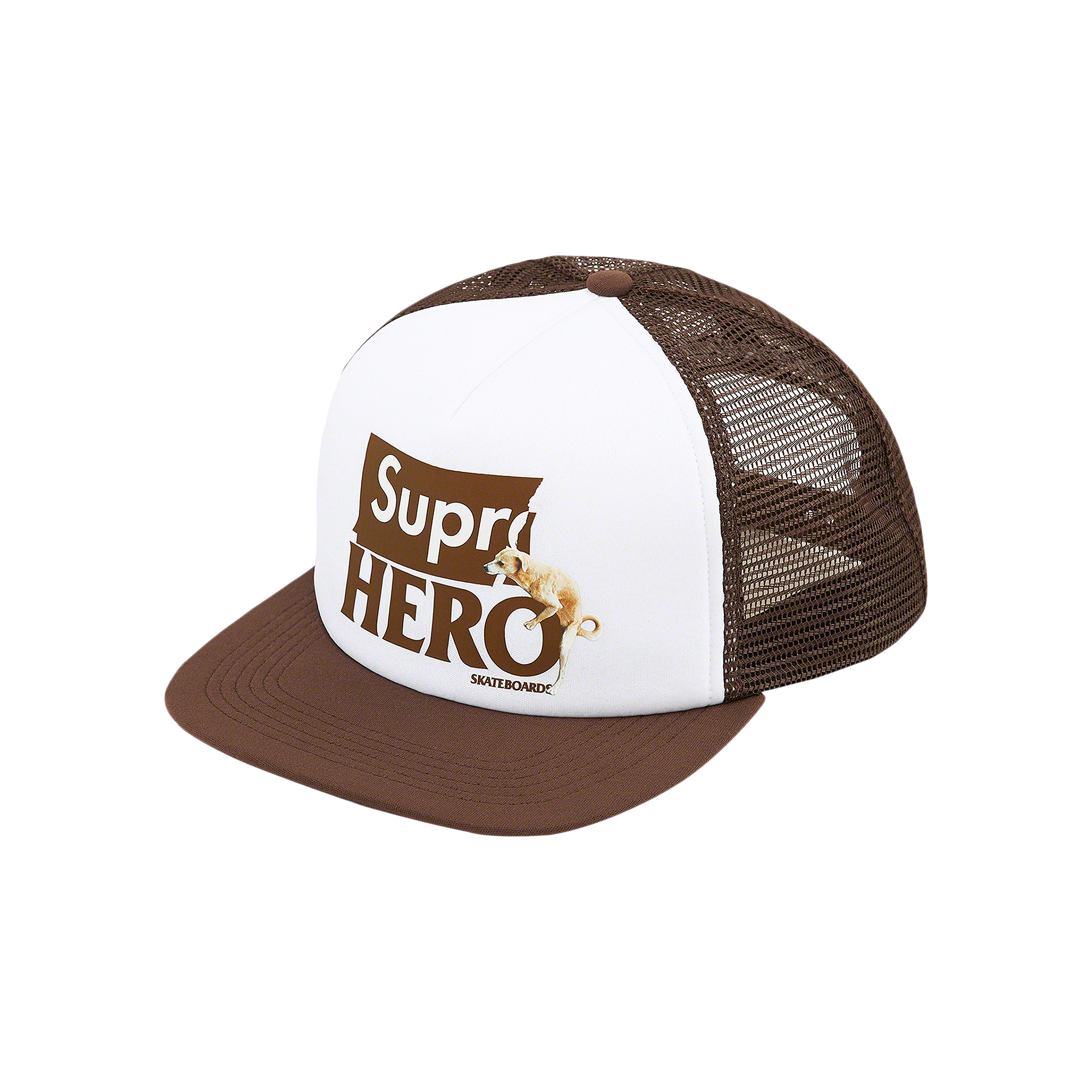 Supreme X Antihero Mesh Back 5-Panel Cap - Brown | Editorialist