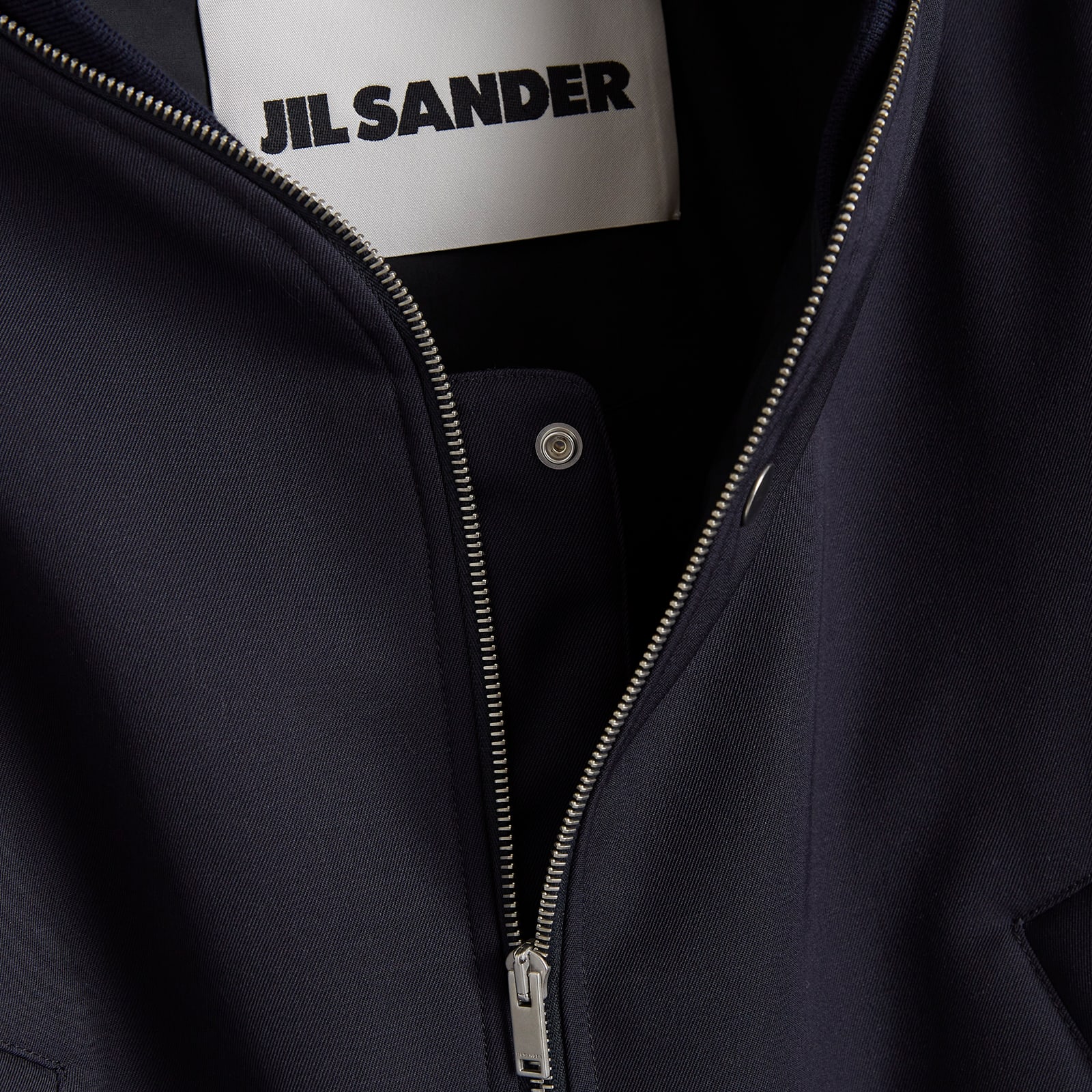 Jil Sander Wool Bomber Jacket In Navy - 50% Off | Editorialist