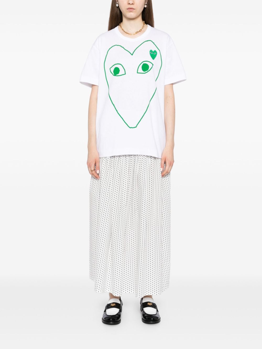 PLAY COMME DES GARCON Comme Des Garçons Play Heart-Printed T-Shirt
