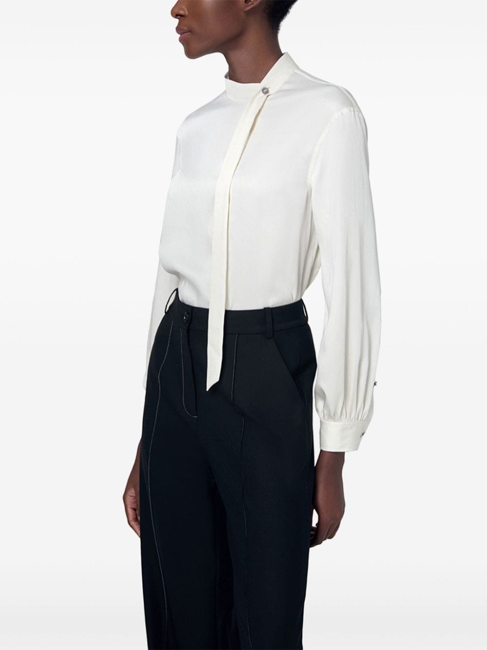 PORTS 1961 Ports 1961 Scarf-Detail Long-Sleeve Shirt