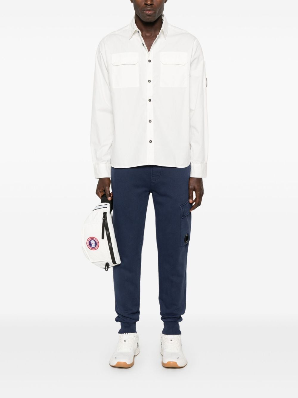 C.P. COMPANY lens-detail cotton shirt