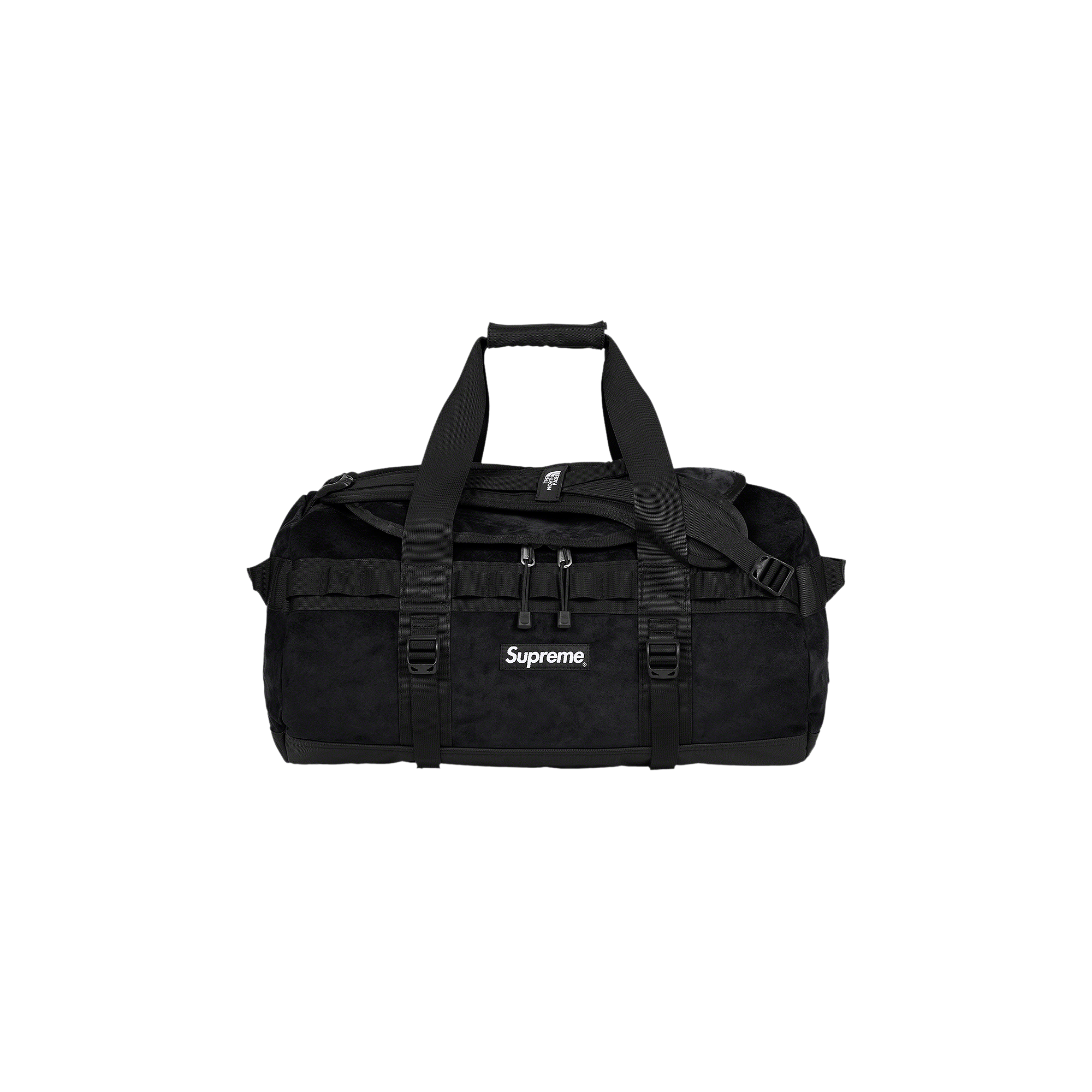 Supreme X The North Face Suede Small Base Camp Duffle Bag - Black