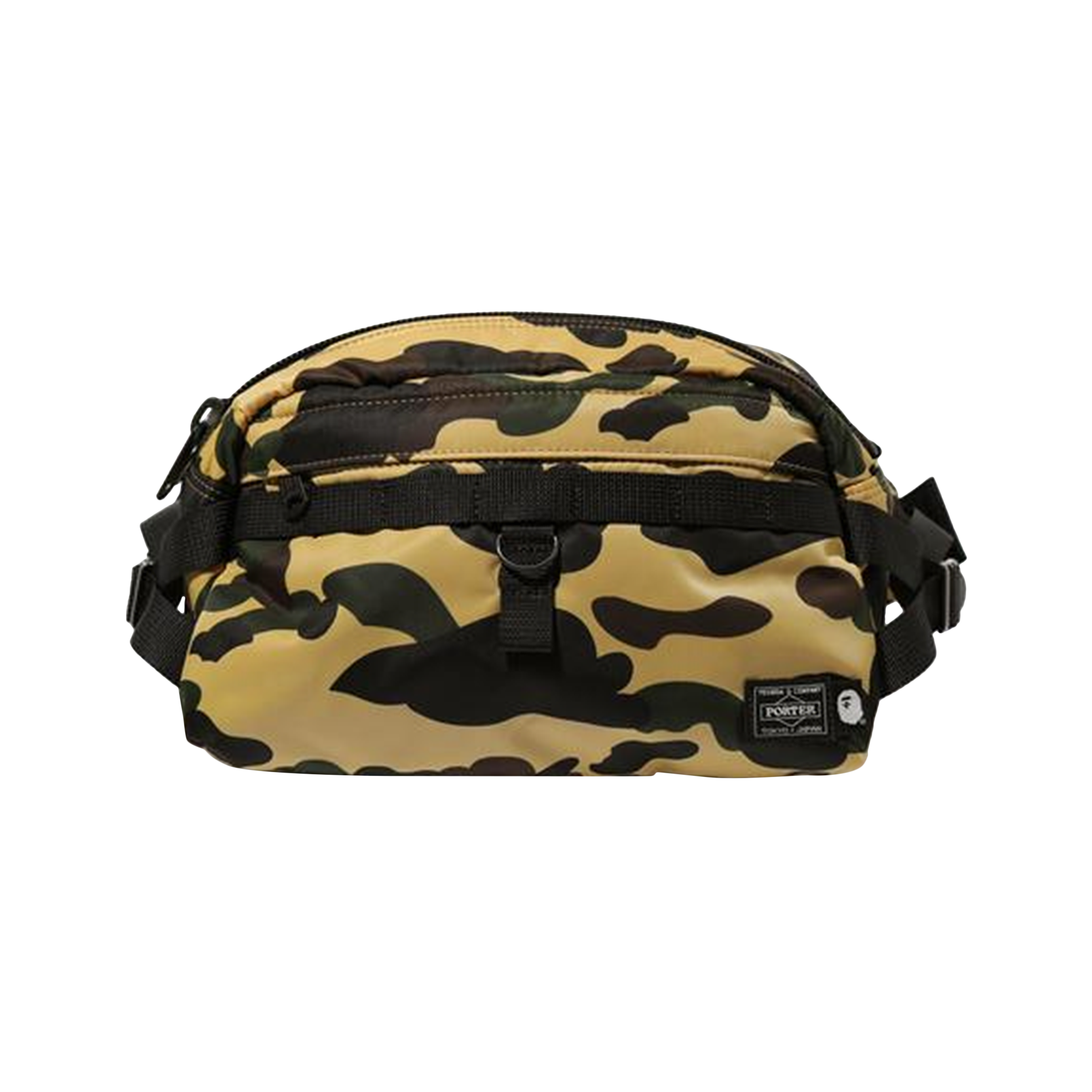 A Bathing Ape X Porter Yoshida 1st Camo Waist Bag - Yellow