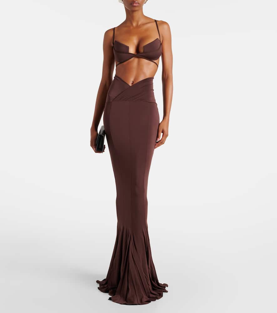 NENSI DOJAKA Nensi Dojaka Draped Maxi Skirt