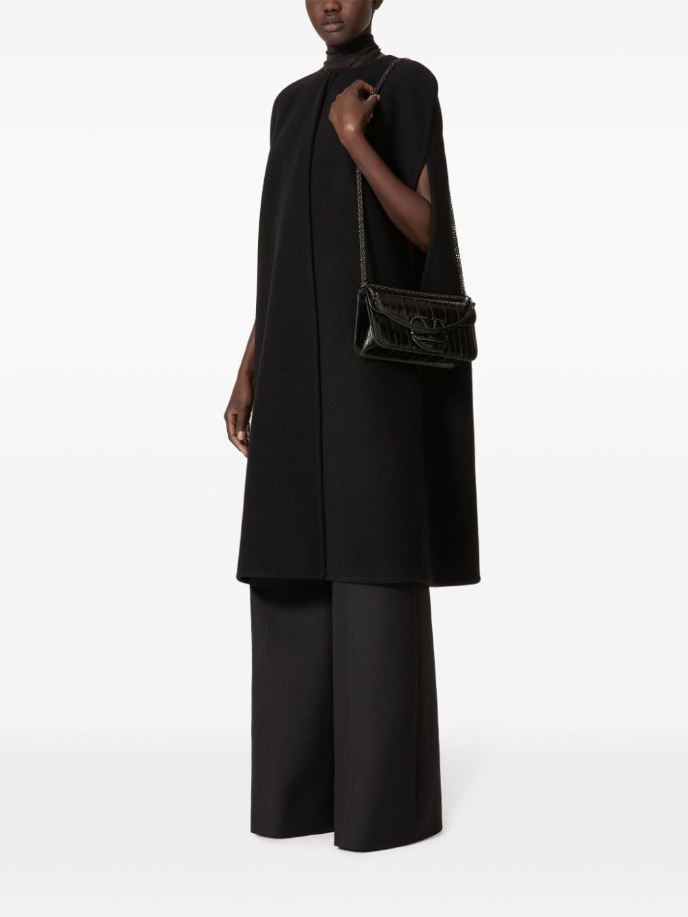 VALENTINO Wool-Cashmere Blend Cape