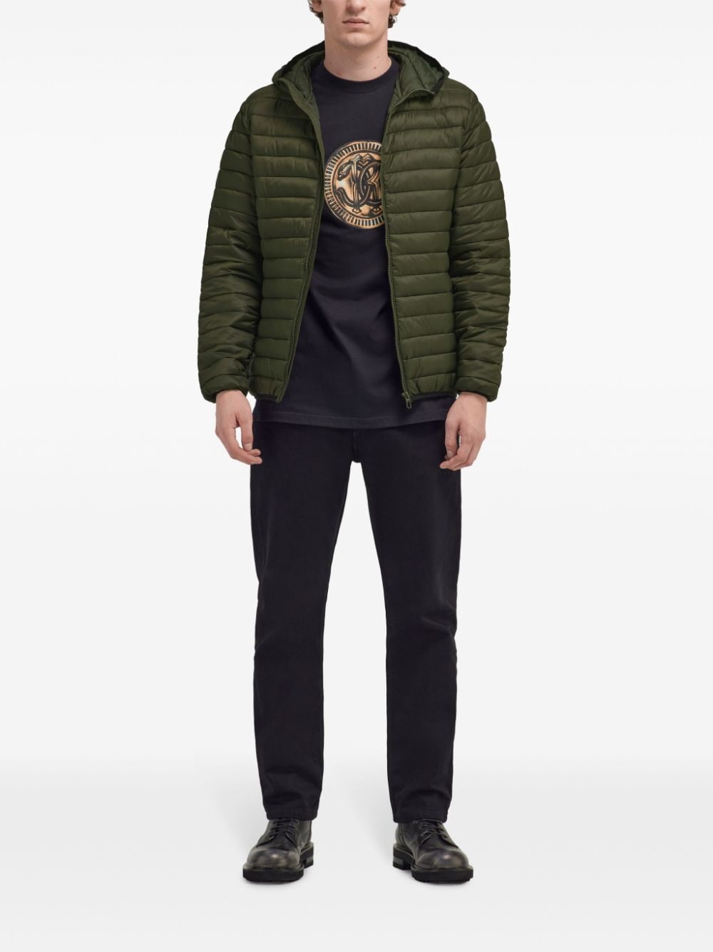 ROBERTO CAVALLI bandana-print cotton t-shirt