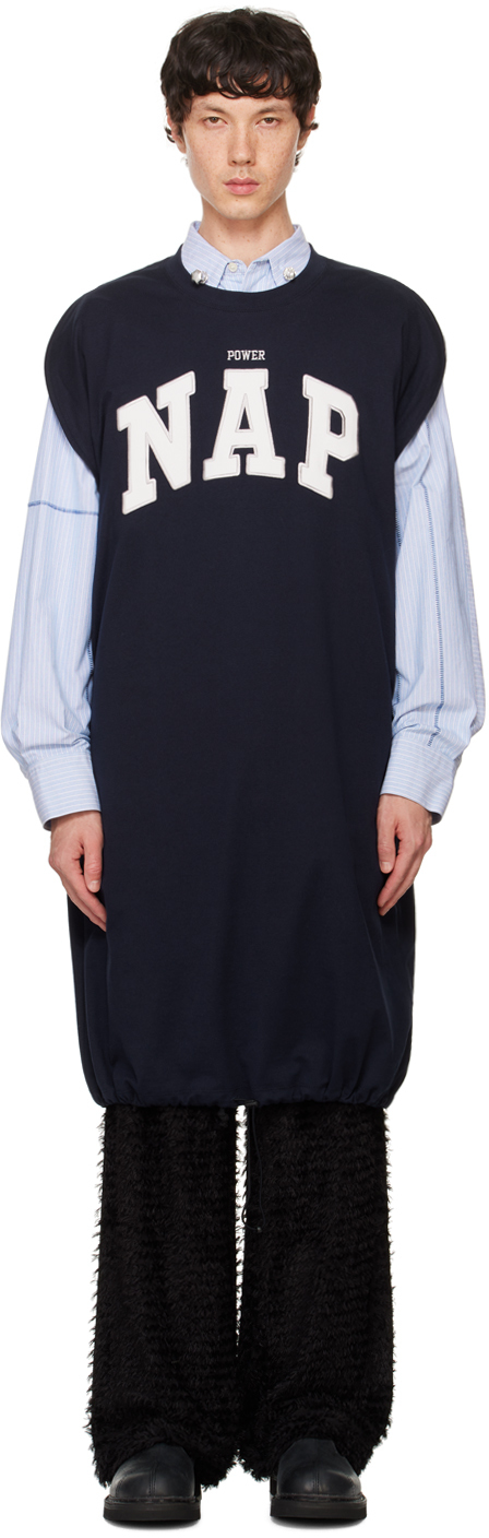 【doublet】POWER NAP T-SHIRT Doublet Power Nap' T-Shirt In Navy - 60% Off | Editorialist