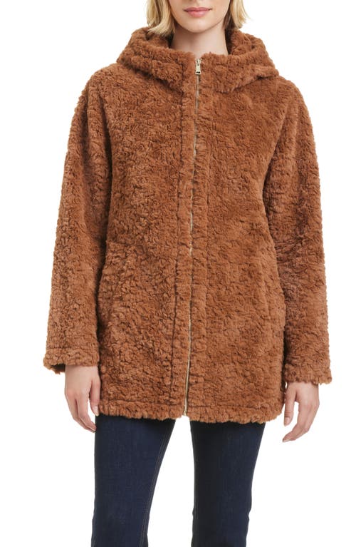 SANCTUARY Sanctuary Textured Faux Fur Hooded Jacket