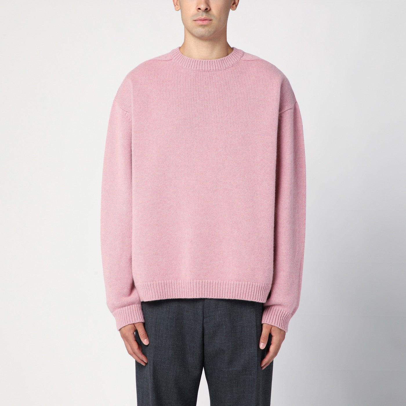 Studio Nicholson Hemyl Crew Neck Sweater In Brown - 28% Off 