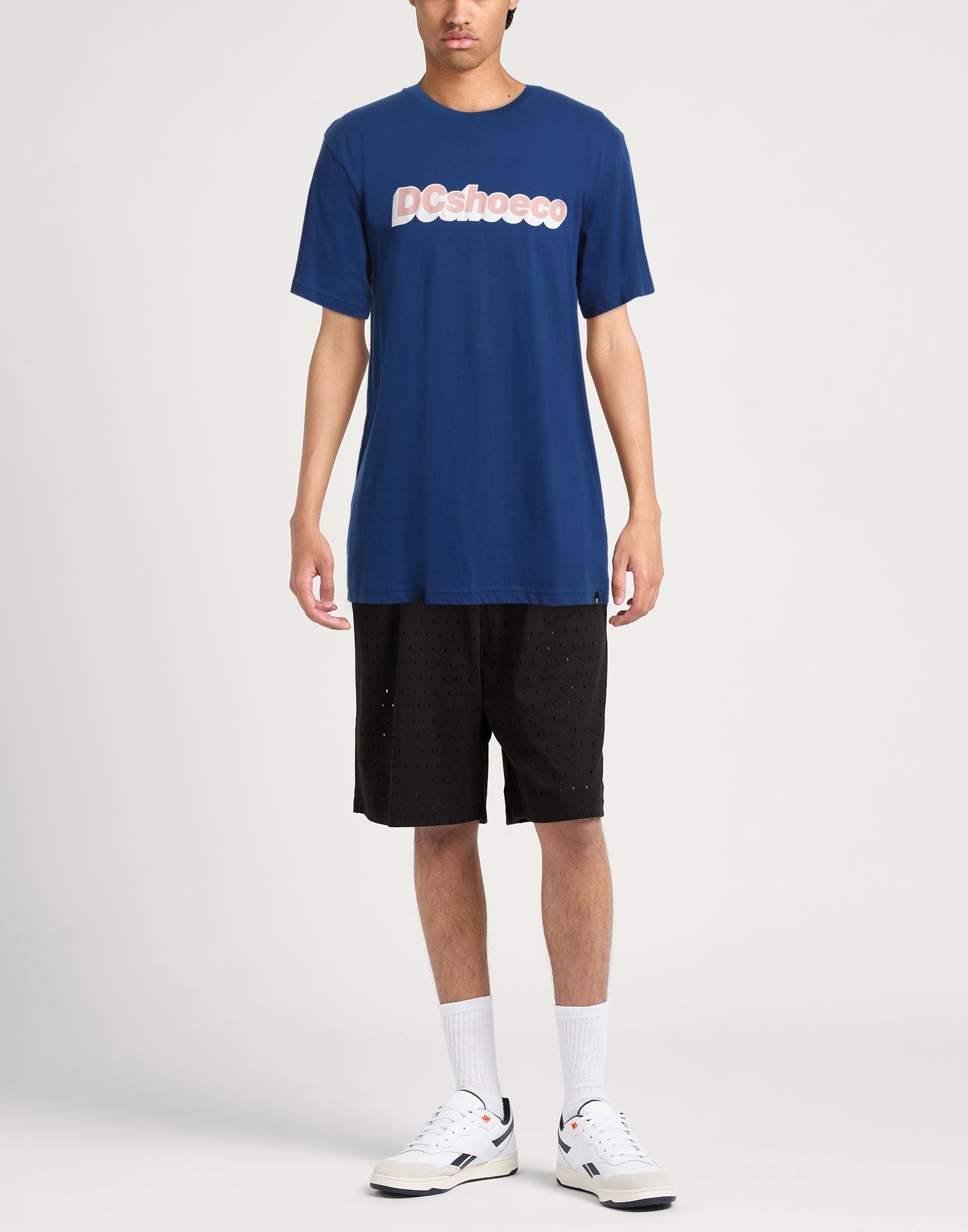 DC SHOES man t-shirt blue size m cotton