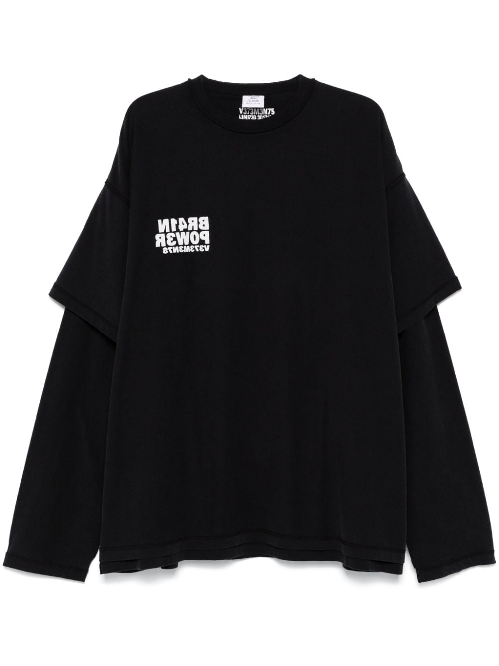 Vetements Brain Power T-Shirt In Black - 57% Off | Editorialist