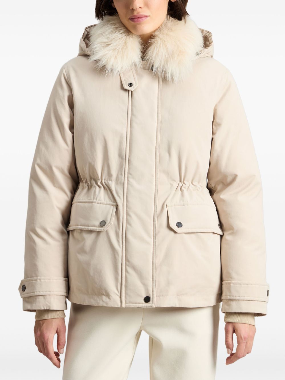 Grey Beige Woolrich No Fur Woolrich Women's Arctic Parka Coat