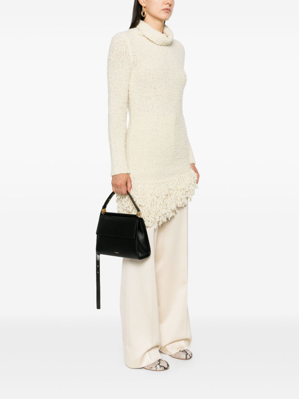 JIL SANDER Leather Shoulder Bag
