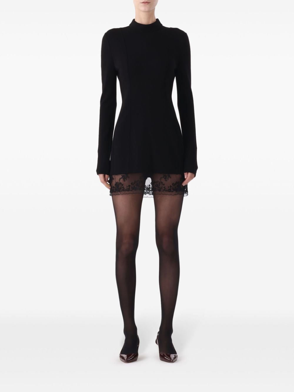 Jason Wu Embroidered Lace Mini Dress In Black - 70% Off | Editorialist