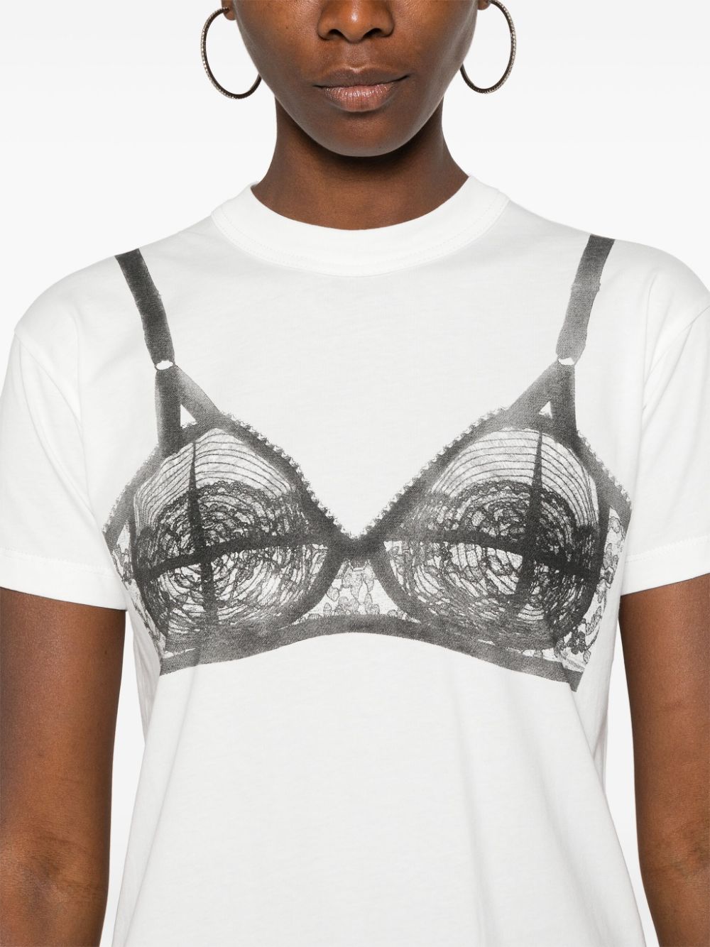 Vaquera Bra-Printed T-Shirt - White | Editorialist