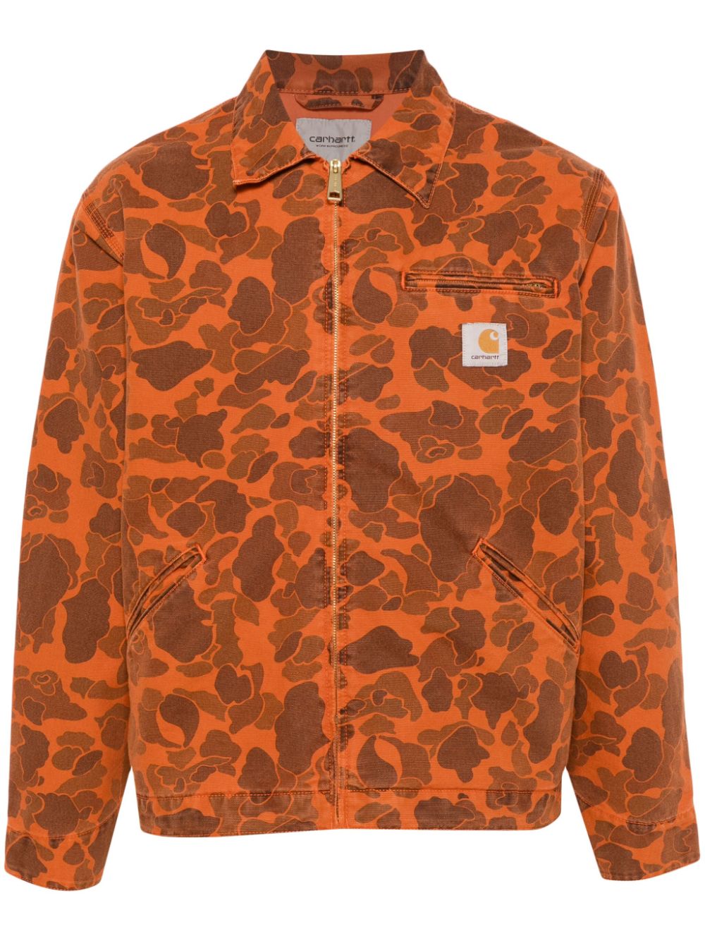 Carhartt Work In Progress Duck Detroit Jacket - Orange | Editorialist