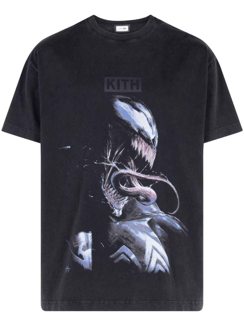 Kith X Marvel Symbiote Vintage T-Shirt - Black | Editorialist