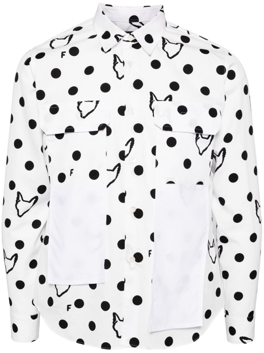 COMME DES GARÇONS Black Comme Des Garçons Polka Dot Shirt