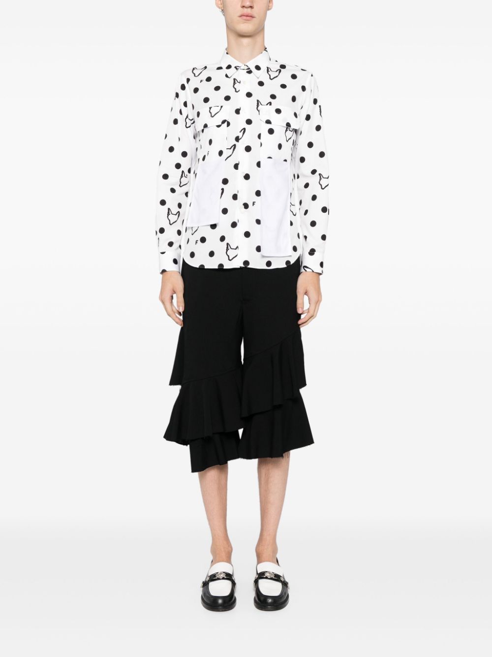 COMME DES GARÇONS Black Comme Des Garçons Polka Dot Shirt